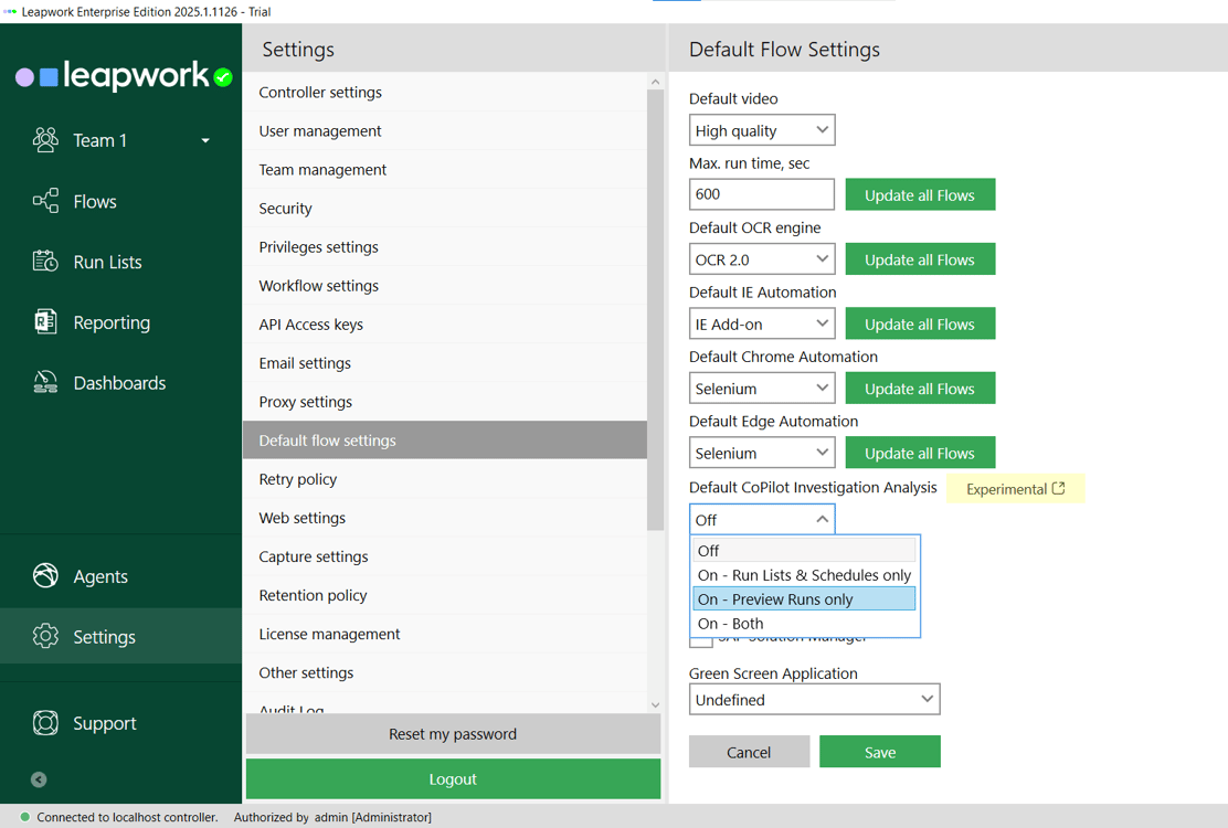 Designing automation flows | Leapwork Documentation